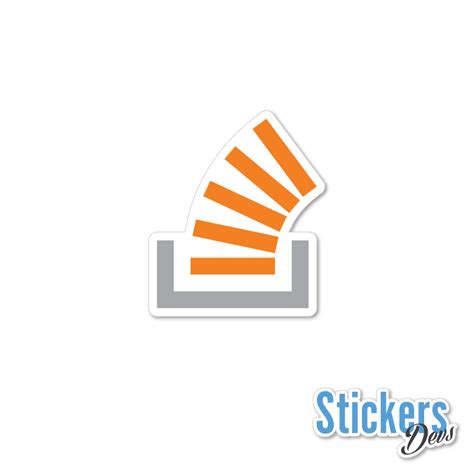Stack Overflow Logo Sticker Adesivo Stickers Devs