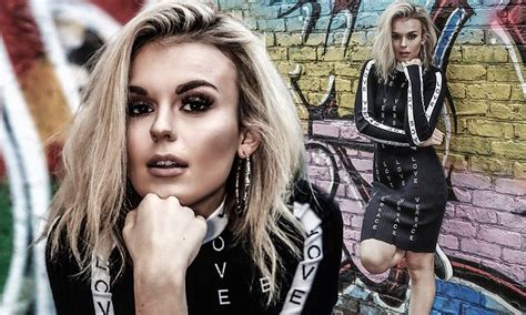 Tallia Storm Looks Devilishly Sexy In £600 Versace Dress Daily Mail