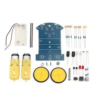 Kit Robô Carro Seguidor De Linha Faixa Rodas Diy Shopee Brasil