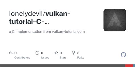 Github Lonelydevilvulkan Tutorial C Implementation A C Implementation From Vulkan