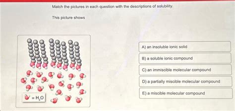 Solved Match The Pictures In Each Question With The Chegg