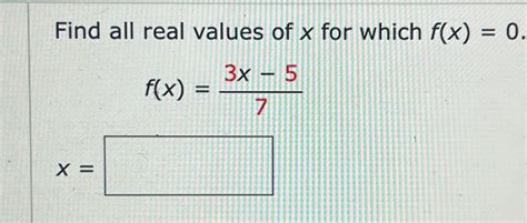 solved find all real values of x ﻿for which