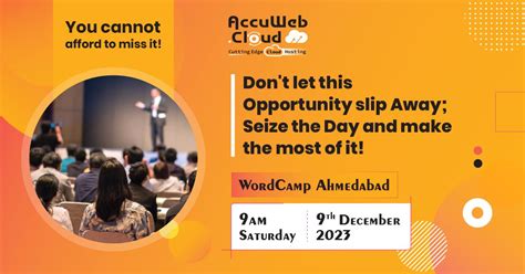 Wordpress Wordcamp Wordcamp2023 Wcahmedabad Ahmedabad Accuwebcloud