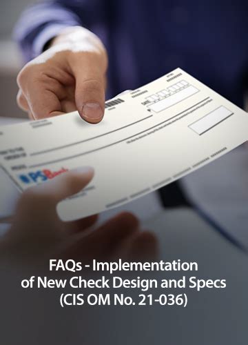 psbank official implementation of new check design and specifications