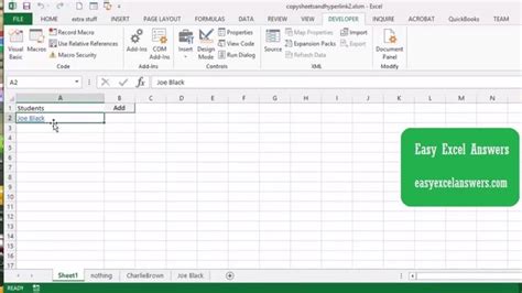 How To Add And Hyperlink New Sheets With Vba In Excel Excel Macros Computer Programming