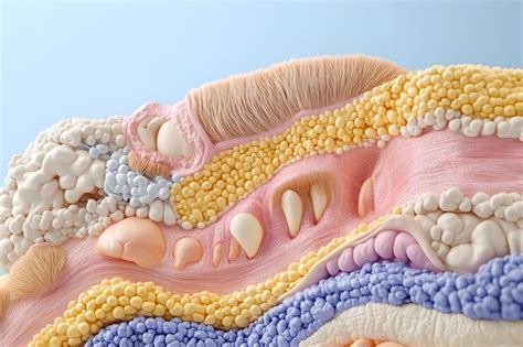 Detailed Anatomical Showcasing The Intricate Structures Of The Human Integumentary System