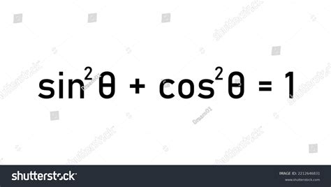 Pythagorean Identities Formulas Sine Squared Plus Stock Vector Royalty Free 2212646831