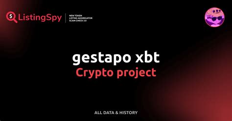 Gestapo Xbt Crypto Project Xbt Token Listings Events Analysis
