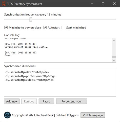 GitHub GlitchedPolygons DirSyncFTPS Windows Explorer Integration For FTPS Directories Raw