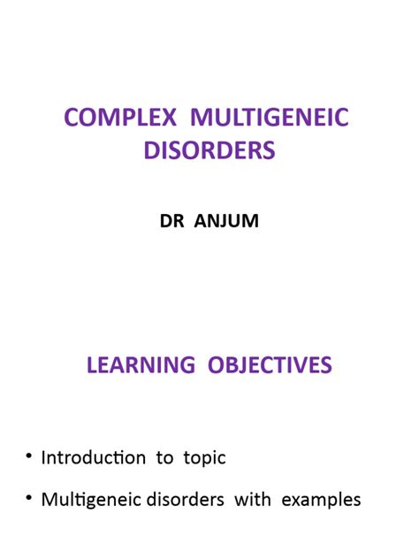 Understanding Complex Multigenic Disorders Pdf Karyotype Quantitative Trait Locus