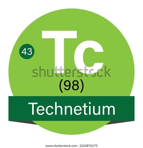 Technetium Tc Number Element Periodic Stock Vector Royalty Free Shutterstock
