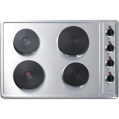 Summit 30″ Electric Cooktop 4 Burners 208240v Solid Disk Cooktop