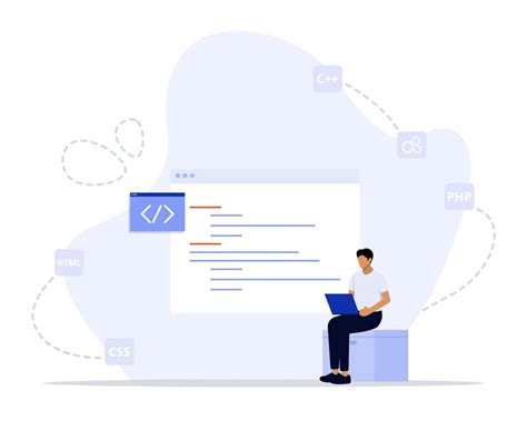 Premium Vector Programming Concept Illustration