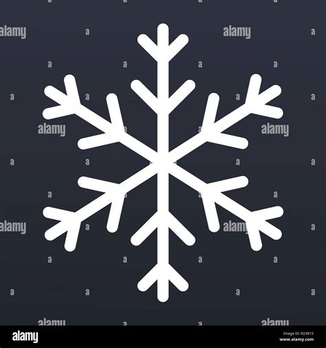 Snowflake Icon Outline Style Stock Vector Image Art Alamy
