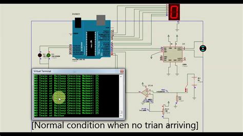 Automatic Railway Crossing Simulation In Proteus Youtube
