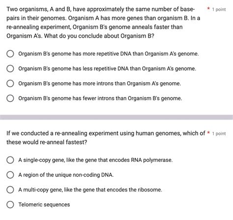 solved two organisms a and b have approximately the same