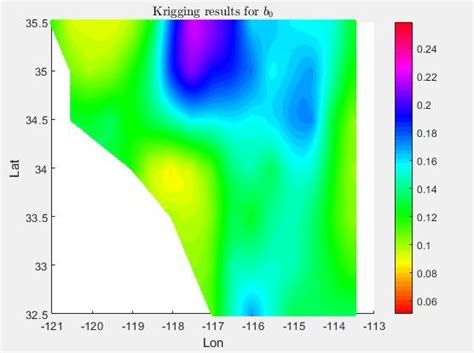 Kriging Predictor Maps For A 1 A 12 α 1 α 2 B 0 B 2 Download Scientific Diagram