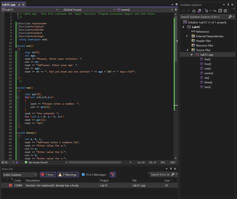 IN C Using Visual Studios How Would I Get Rid Of Chegg Com