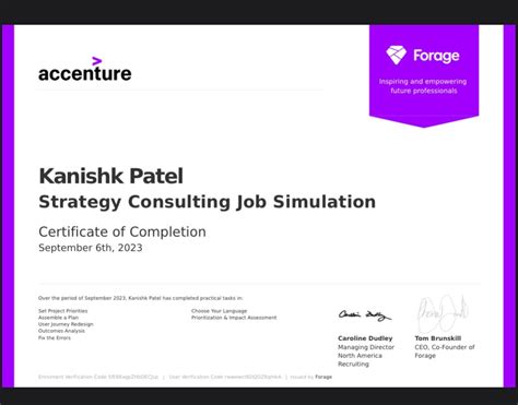 Kanishk Patel On Linkedin Certification Accenture