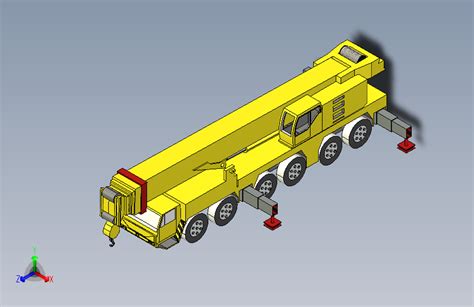 简易利勃海尔移动塔式起重机三维建模图纸 Step 模型图纸下载 懒石网