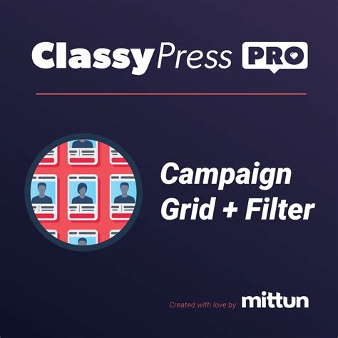 Campaign Grid Filter Classypress