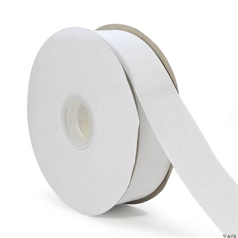 Laribbons And Crafts 1 12 50yds Premium Textured Grosgrain Ribbon White