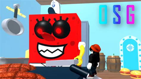 Spongebob Raksasa Escape Spongebob In The Krusty Crab Obby Gameplay Youtube