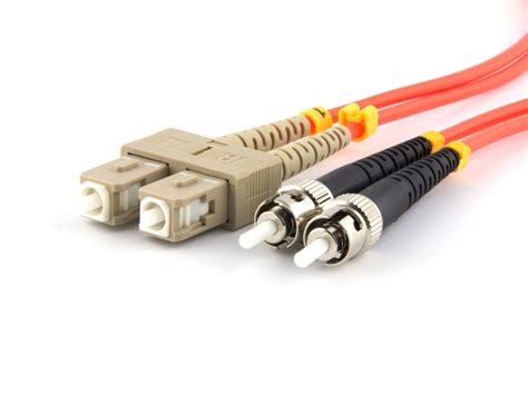 7m Multimode Fiber Optic Cable 625125 St To Sc Computer Cable Store