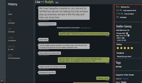 Chat History Happyfox Chat