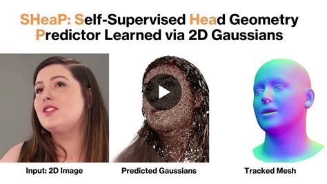 📢 Sheap Self Supervised Head Predictor Learned Via 2d Gaussians 📢 Given A Single Input Image