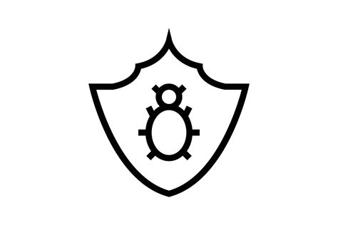 Bug Black And White Line Icon Graphic By Muhammadfaisal Creative Fabrica
