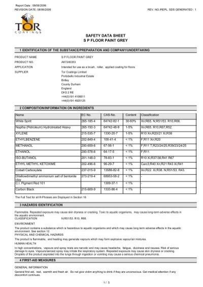 Tack Primer Safety Data Sheet Promain Hot Sex Picture