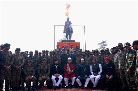 Chhatrapati Shivaji Maharajs Statue Unveiled In Jammu And Kashmirs