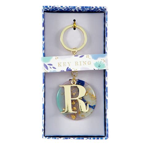 Buy Monogram Keyring Letter R For Gbp 199 Card Factory Uk