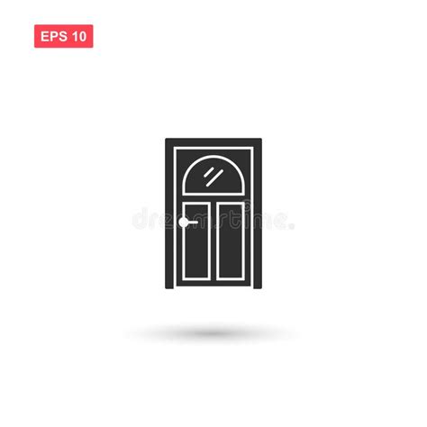 Classic Door Icon Vector Isolated 11 Stock Vector Illustration Of