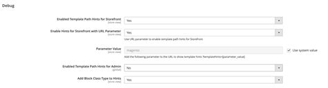 debug template path hints not showing on front end in magento2