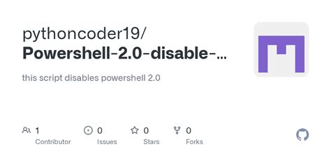 Github Pythoncoder19powershell 20 Disable Script This Script
