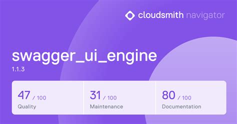 Swaggeruiengine 113 Rubygems Package Quality Cloudsmith Navigator