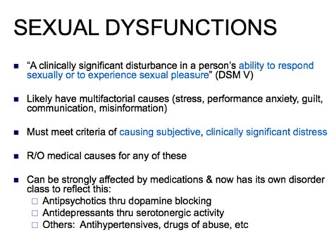 Sexual Dysfunctions Gender Dysphoria And Paraphilic Disorders Flashcards Quizlet