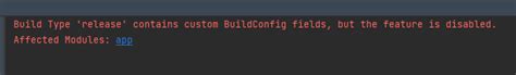 Gradle Agp 80에서 Buildconfig 사용 시 에러