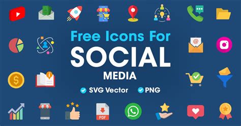 free svg png icons logos for social media
