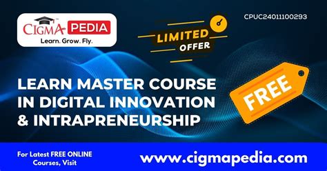 Learn Master Course In Digital Innovation And Intrapreneurship Free