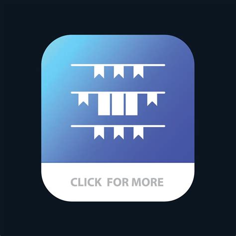 Banner Flag Garland Ireland Irish Mobile App Button Android And Ios Glyph Version 13140730