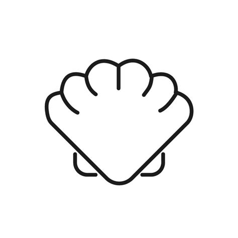 Seashell Vector Icon In Line Style 27289424 Vector Art At Vecteezy