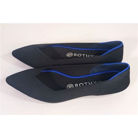 Rothys The Point Black Flats Size 85 Knit Depop