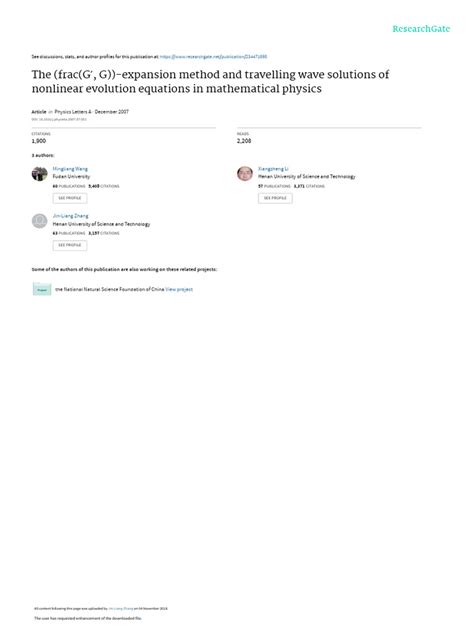 The Frac G G Expansion Method And Travelling Wave Solutions Of Nonlinear Evolution