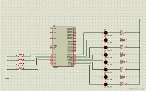 1设单片机的晶振为12mhz，单片机与4个独立按键k1~k4及8个led指示灯形成一个独立式键盘系统。 Csdn博客