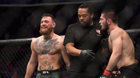 Ufc 229 Results Khabib Chokes Out Conor Mcgregor Then Leaps The Fence And Sparks A Near Riot