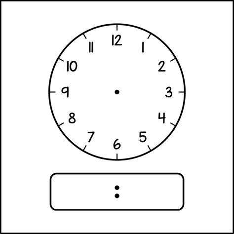 Analog Digital Clock With Numbers Dans Ma Classe