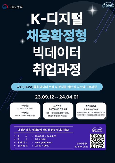 [채용확정형] 자바백엔드 국비무료교육 취업률 91 현업개발자와 함께하는 프로젝트 요즘것들